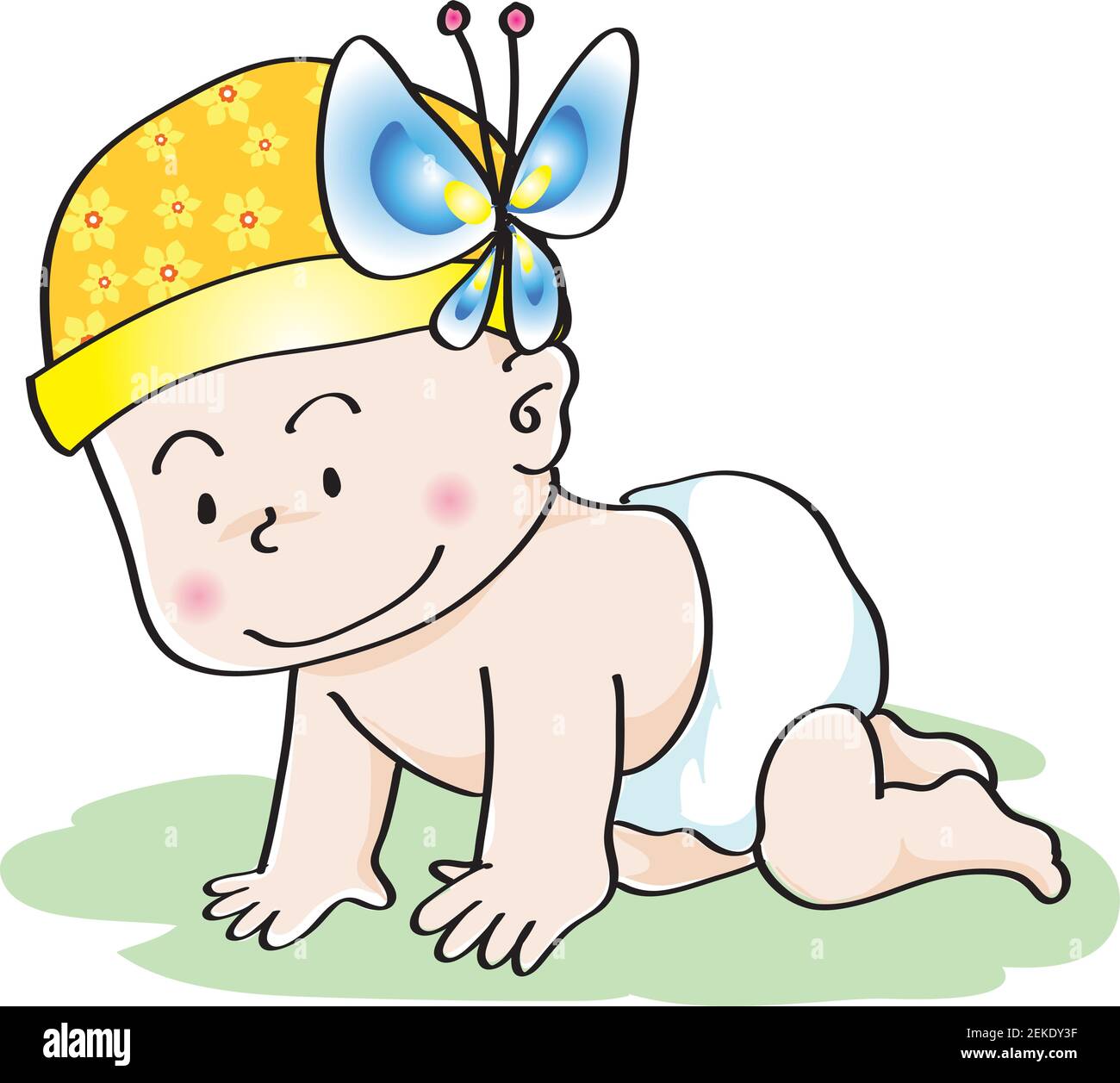 vector cartoon baby Stock Vector Image & Art - Alamy