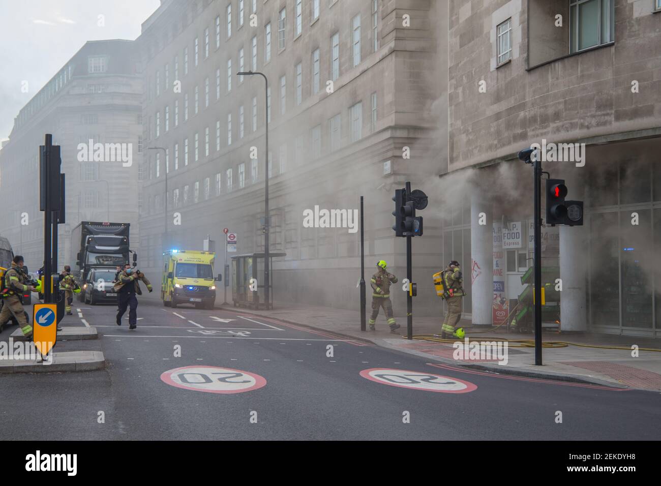 Fire station in waterloo road hi-res stock photography and images - Alamy