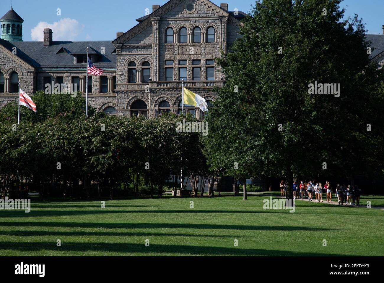 A general view of the Catholic University of America (CUA) campus in ...