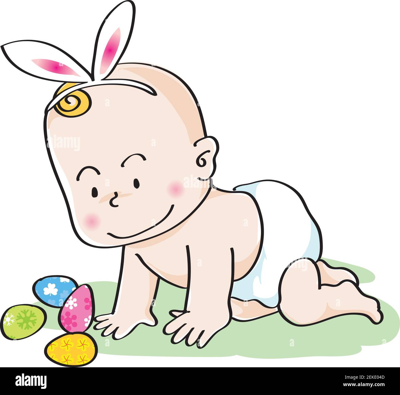 vector cartoon baby Stock Vector Image & Art - Alamy