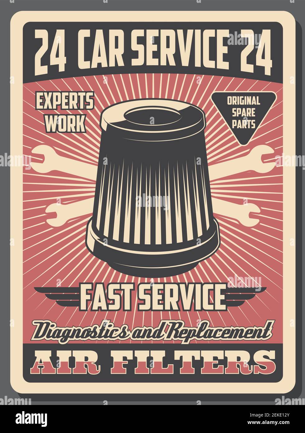 Vintage Auto Posters Stock Vector Images - Alamy