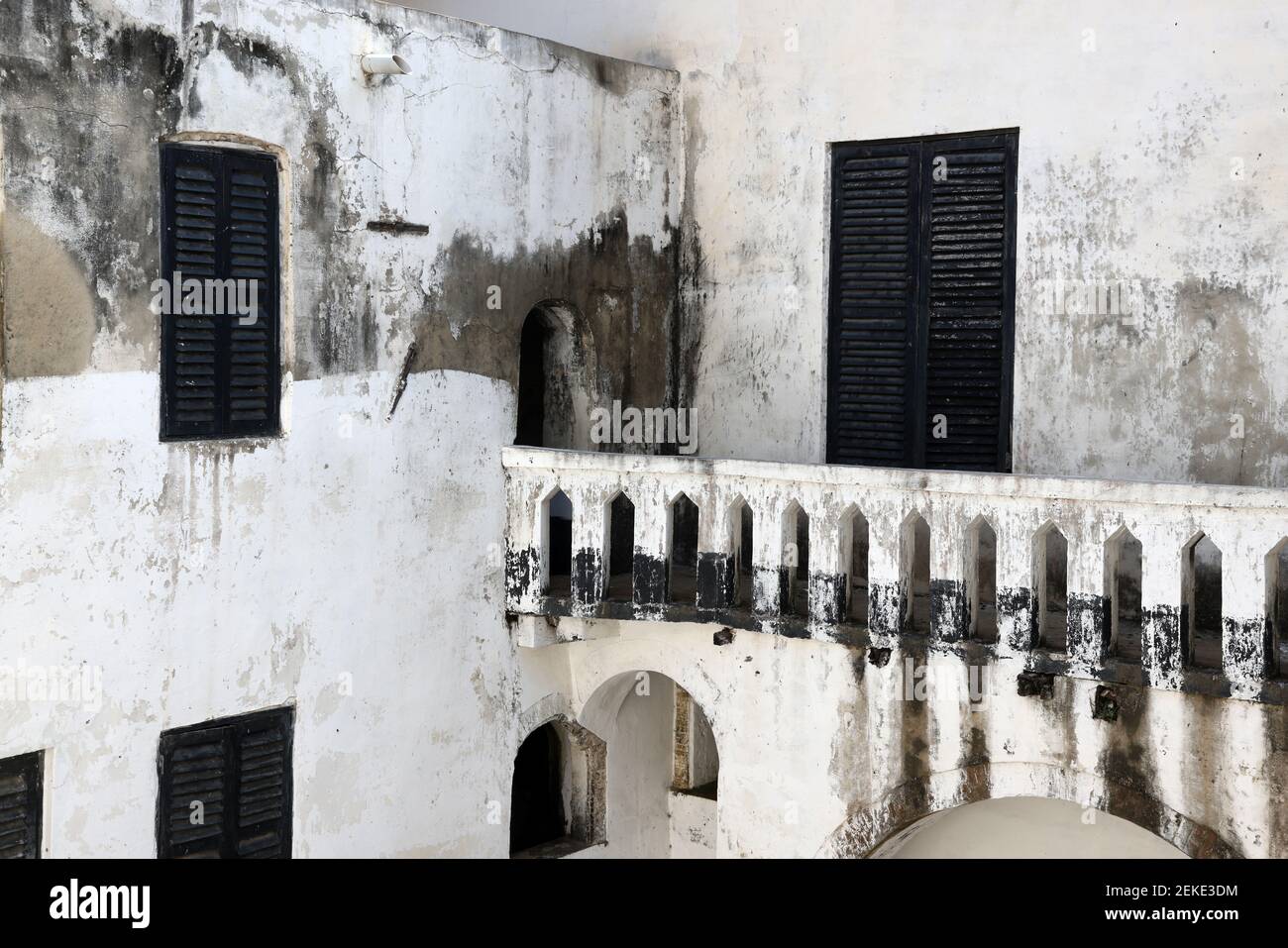 Elmina Castle fishing village Ghana Africa. West Africa on Atlantic ...