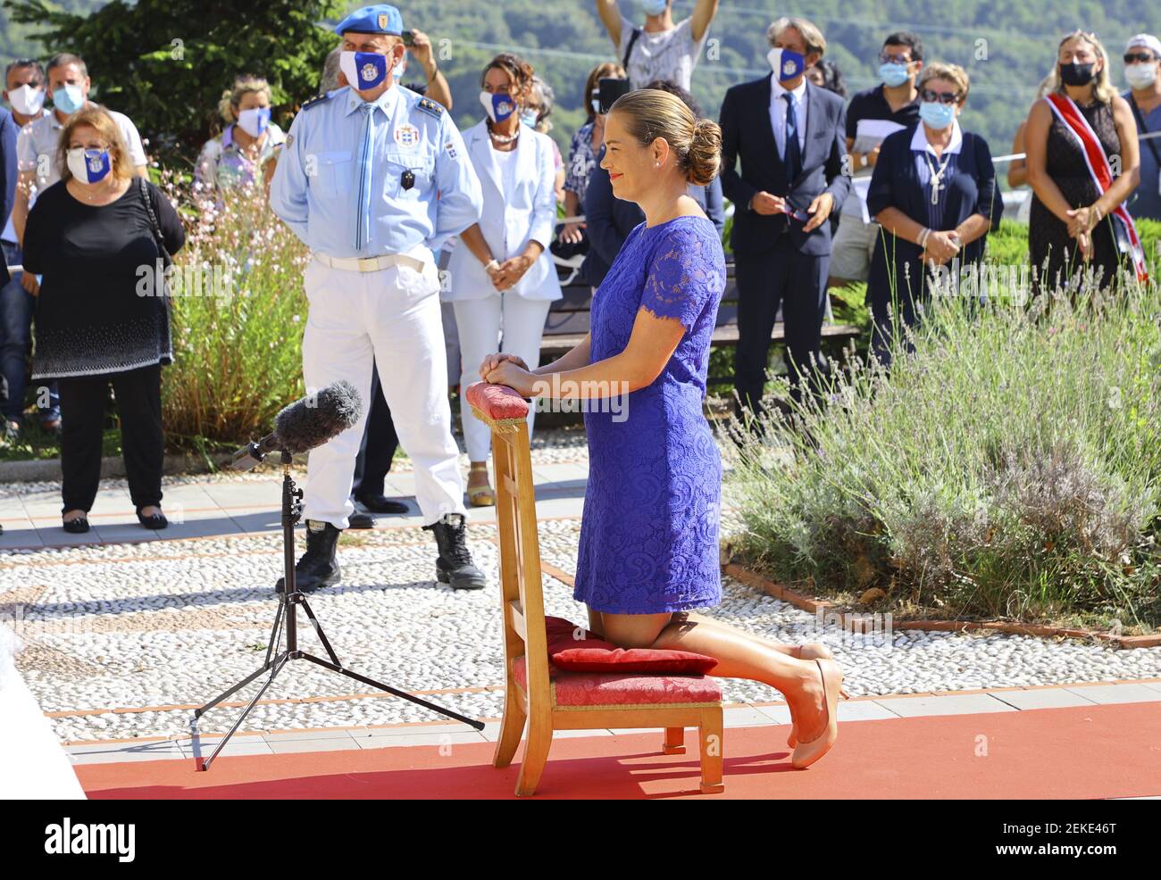 Seborga, Italy - August 20, 2020: Principality of Seborga: Enthronement ...