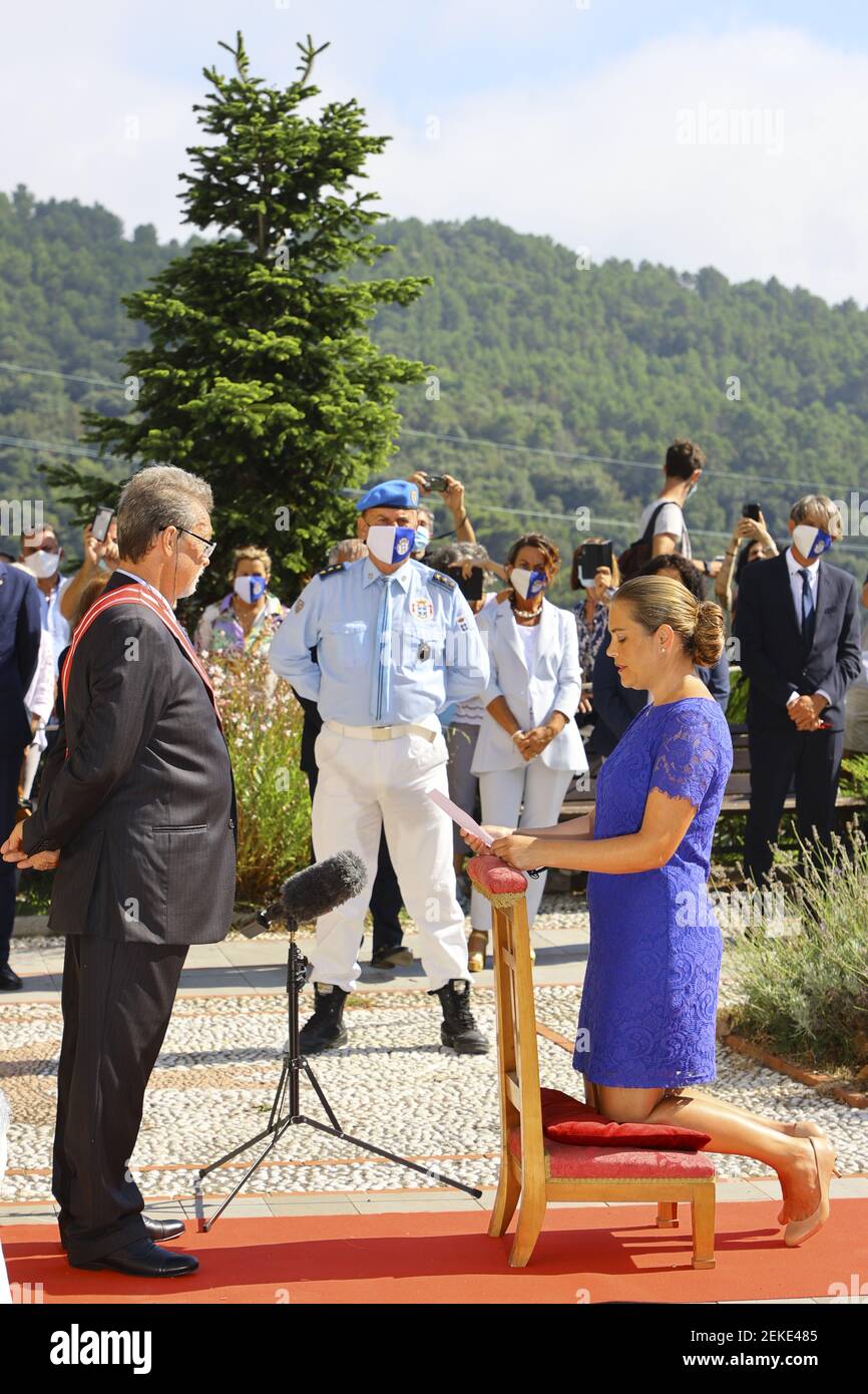 Seborga, Italy - August 20, 2020: Principality of Seborga: Enthronement ...