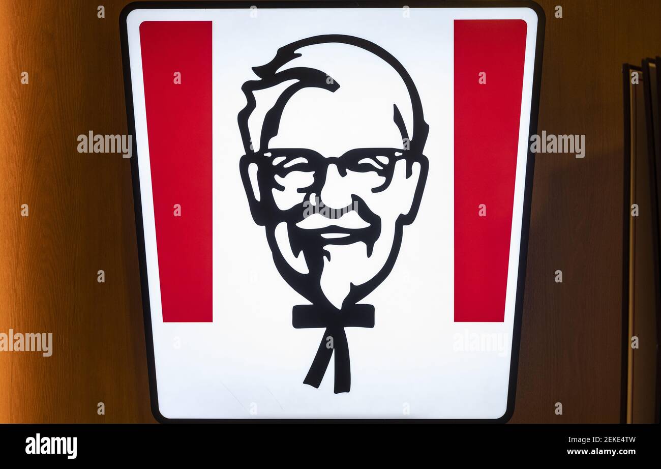 American fast food chicken restaurant chain Kentucky Fried Chicken (KFC ...