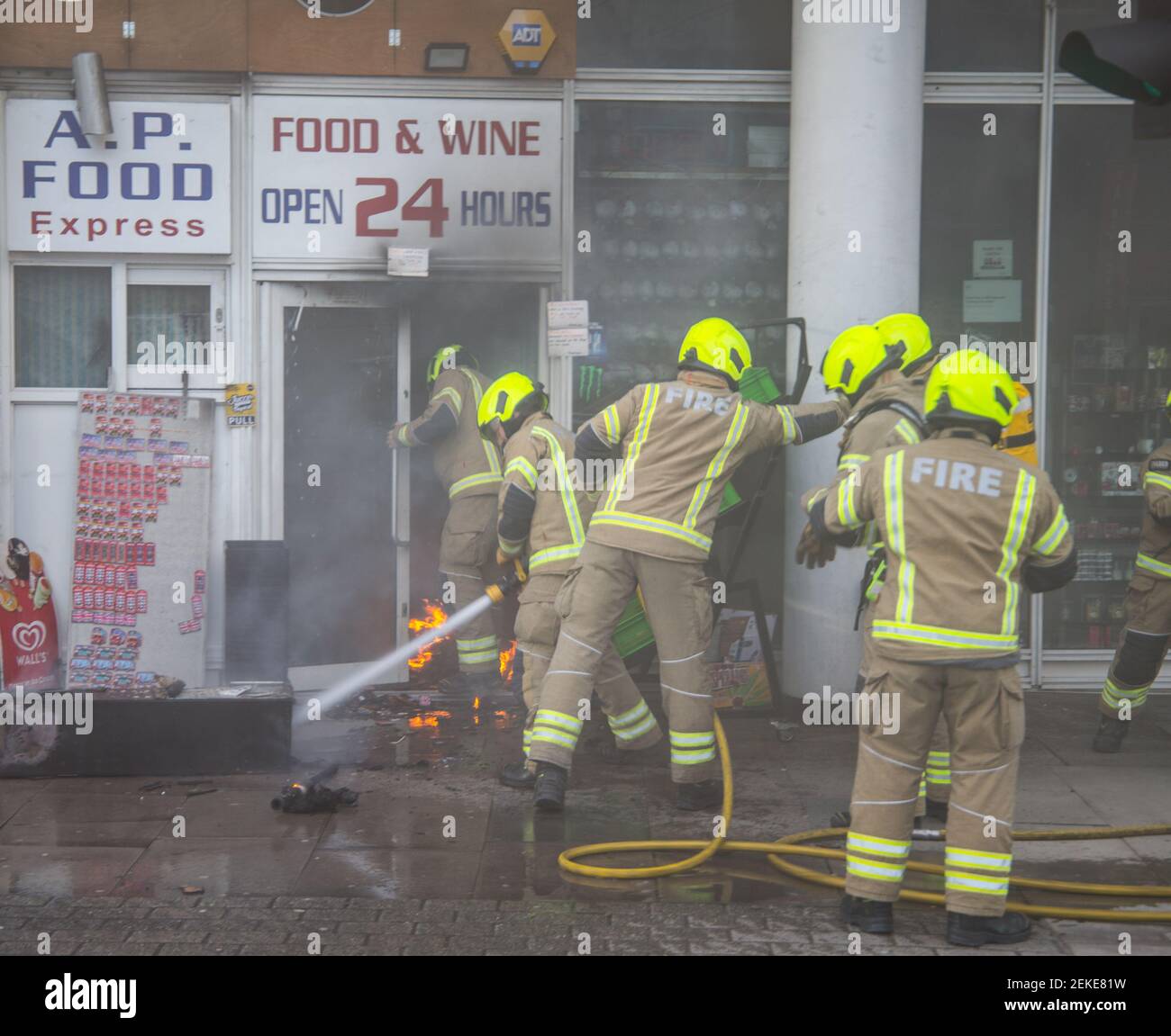 Fire station in waterloo road hi-res stock photography and images - Alamy