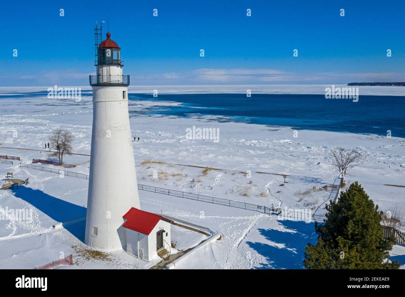 Port Huron, Michigan - The Fort Gratiot Lighthouse. Built in 1829 to ...