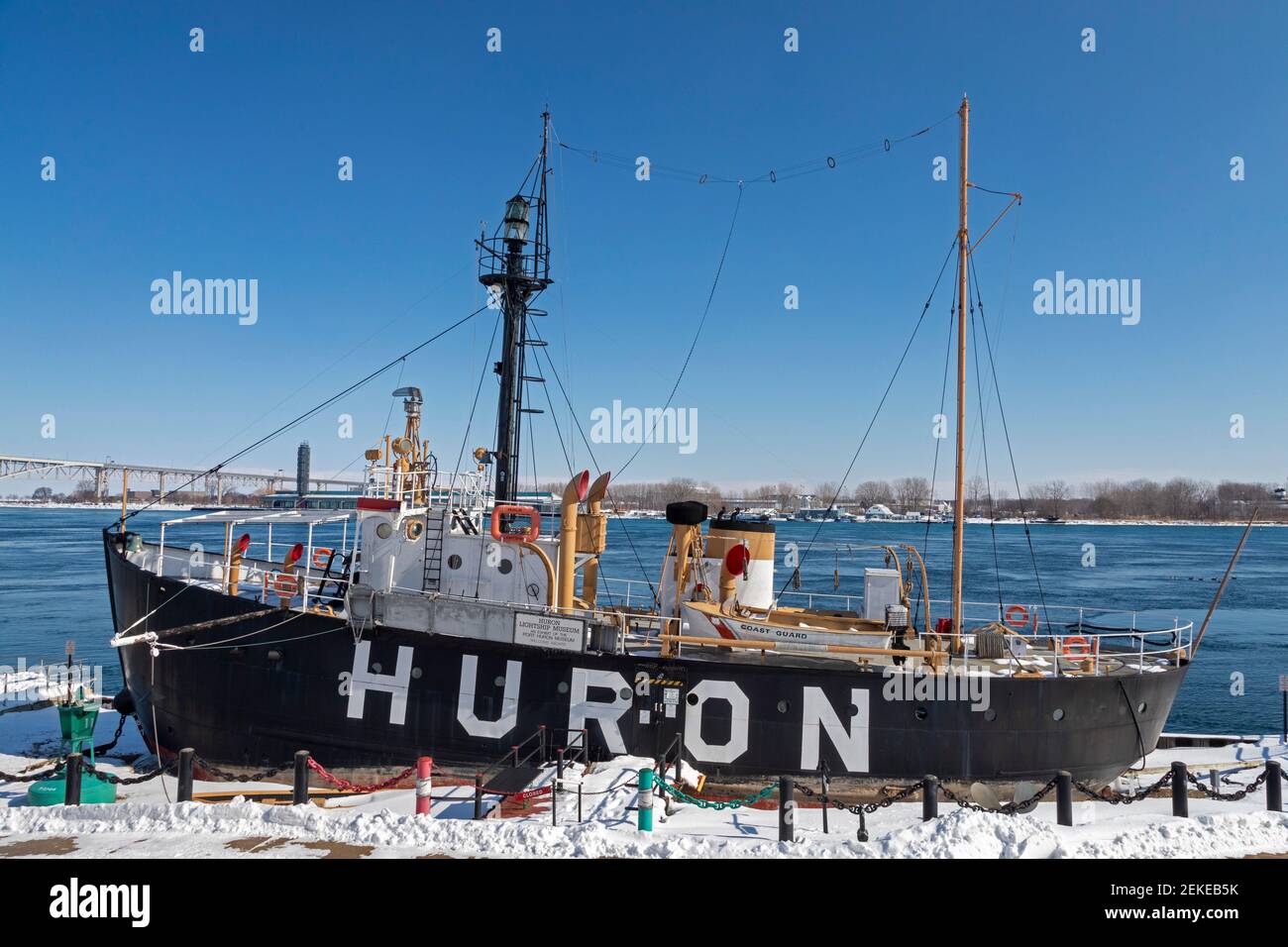 Port Huron, Michigan - The Huron Lightship. The ship served as a Coast ...