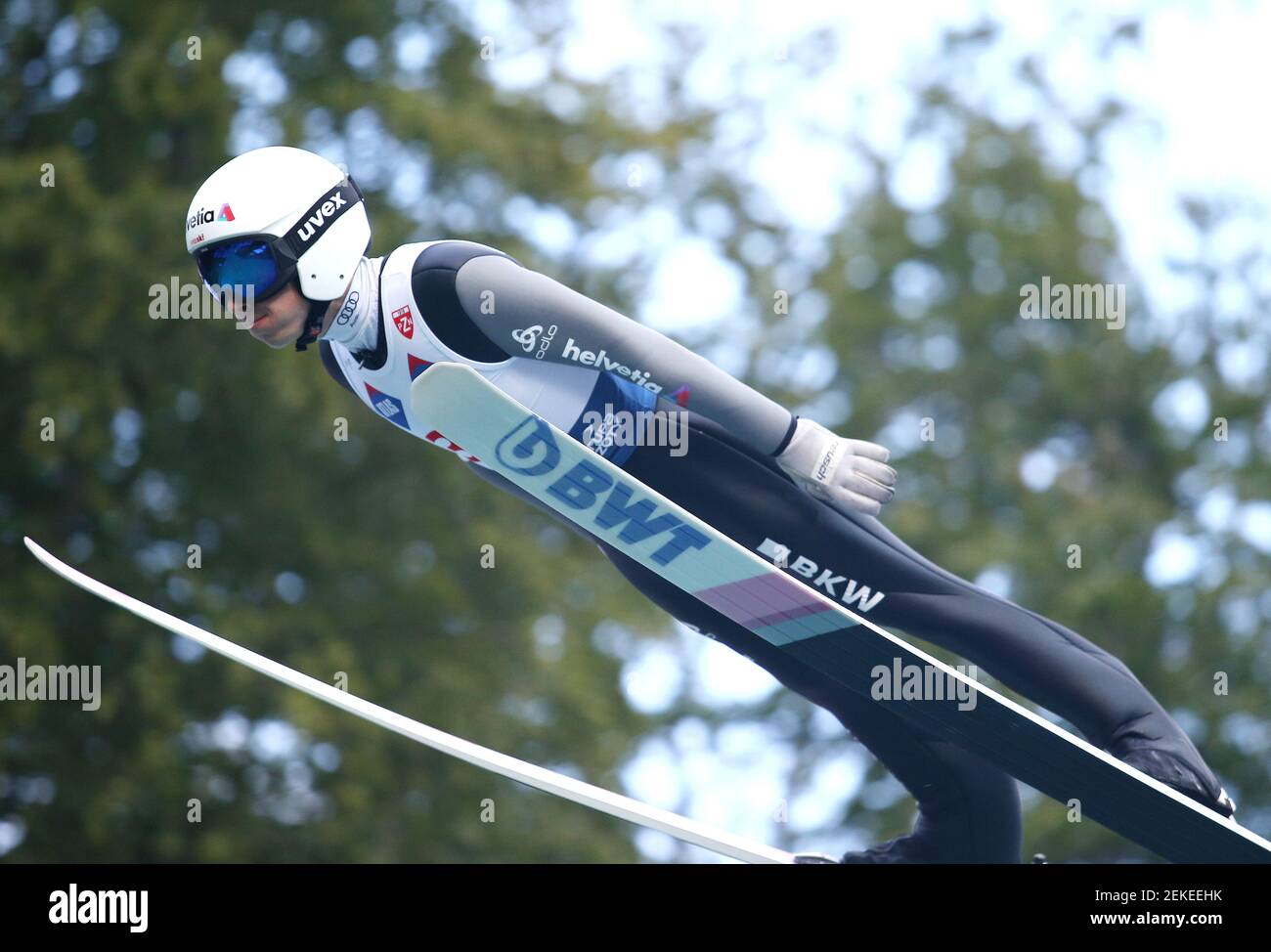 Simon Ammann during the individual competition of the FIS Ski Jumping ...