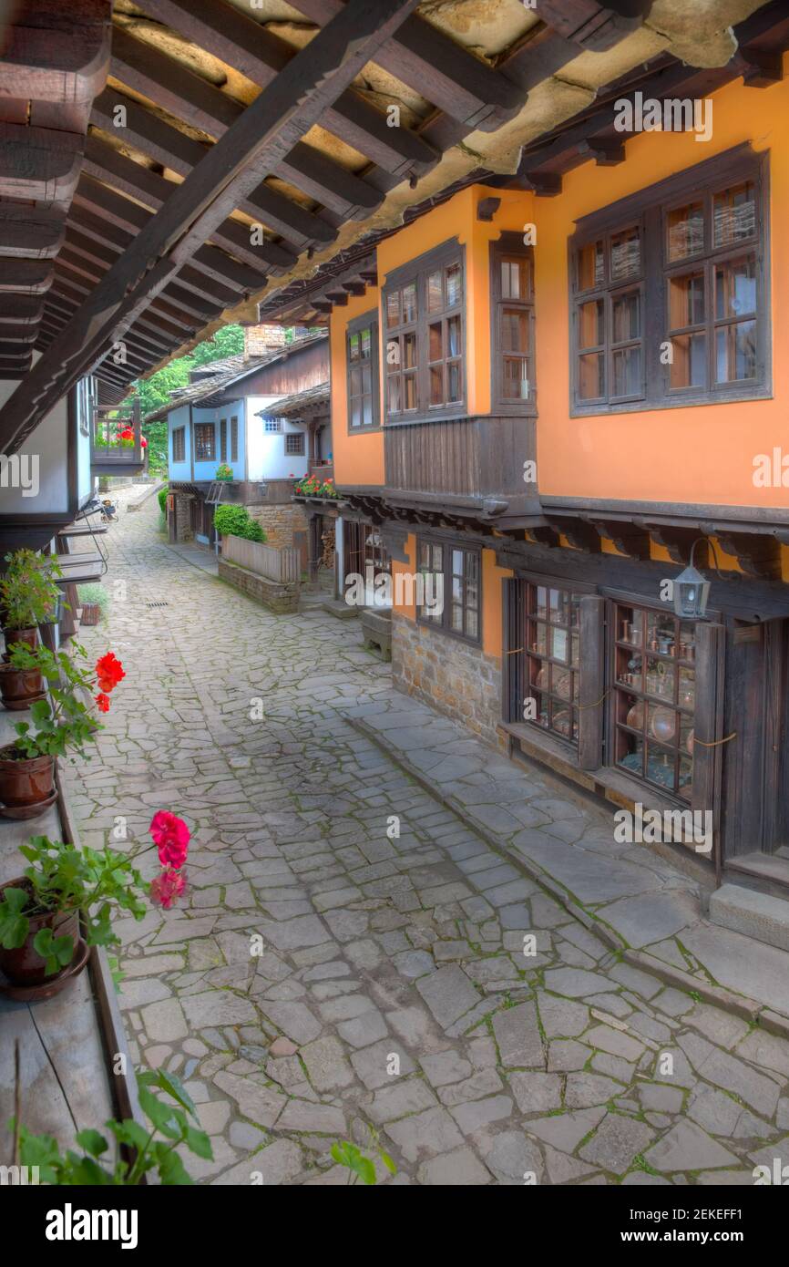Traditional bulgarian architecture displayed at Etar ethnographic ...