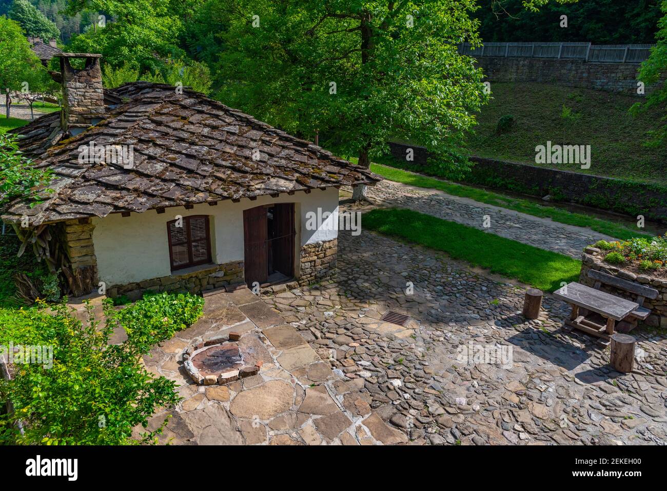 Traditional bulgarian architecture displayed at Etar ethnographic ...