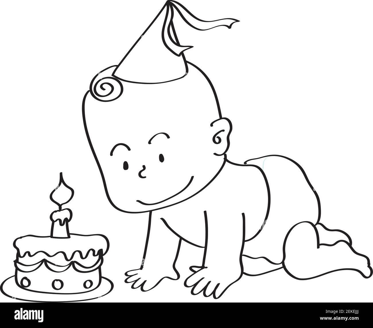 vector cartoon baby Stock Vector Image & Art - Alamy
