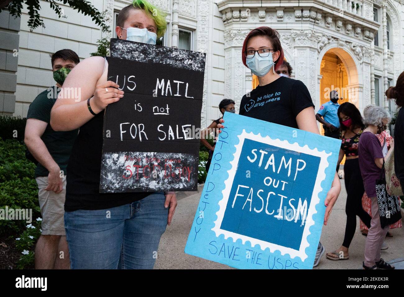 August 23, 2020 - Washington, DC, United States: Protesters holding ...