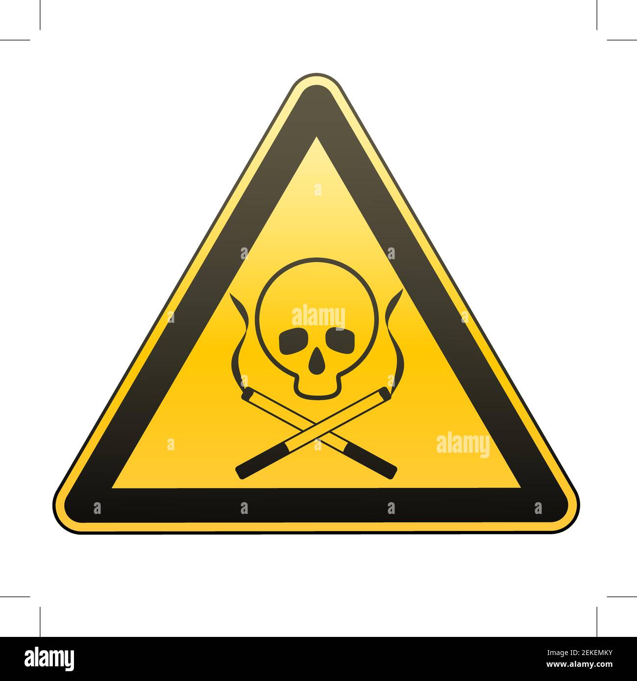 Skull road sign triangle warning hi-res stock photography and images ...