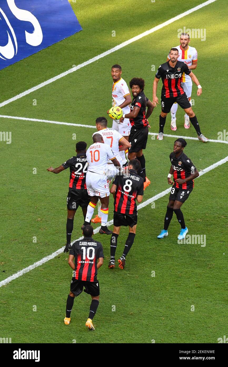 OGC Nice vs Lens - Ligue 1 Uber eats - Nice Stock Photo - Alamy