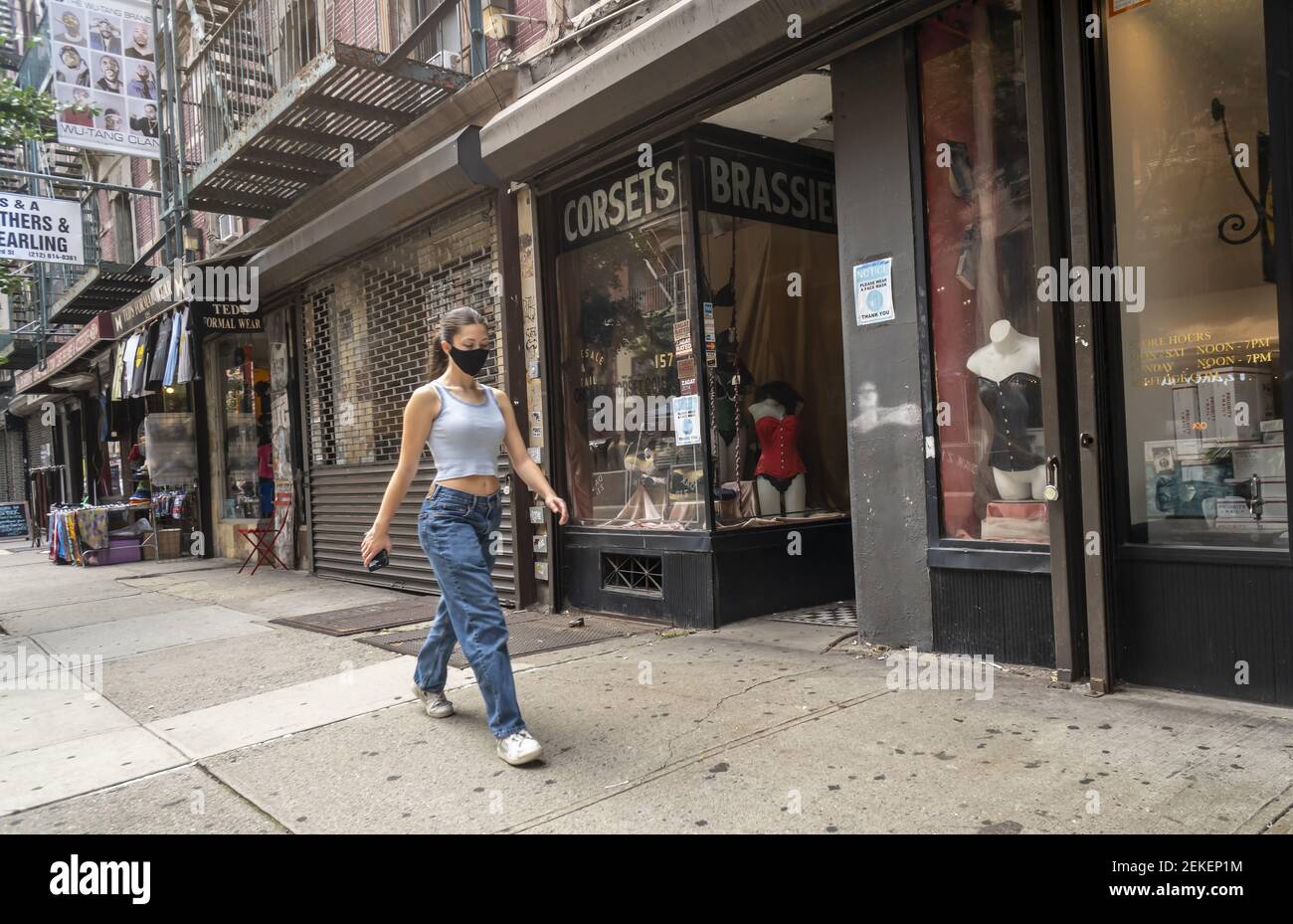 The Lower East Side neighborhood in New York on Sunday, August 23, 2020 ...