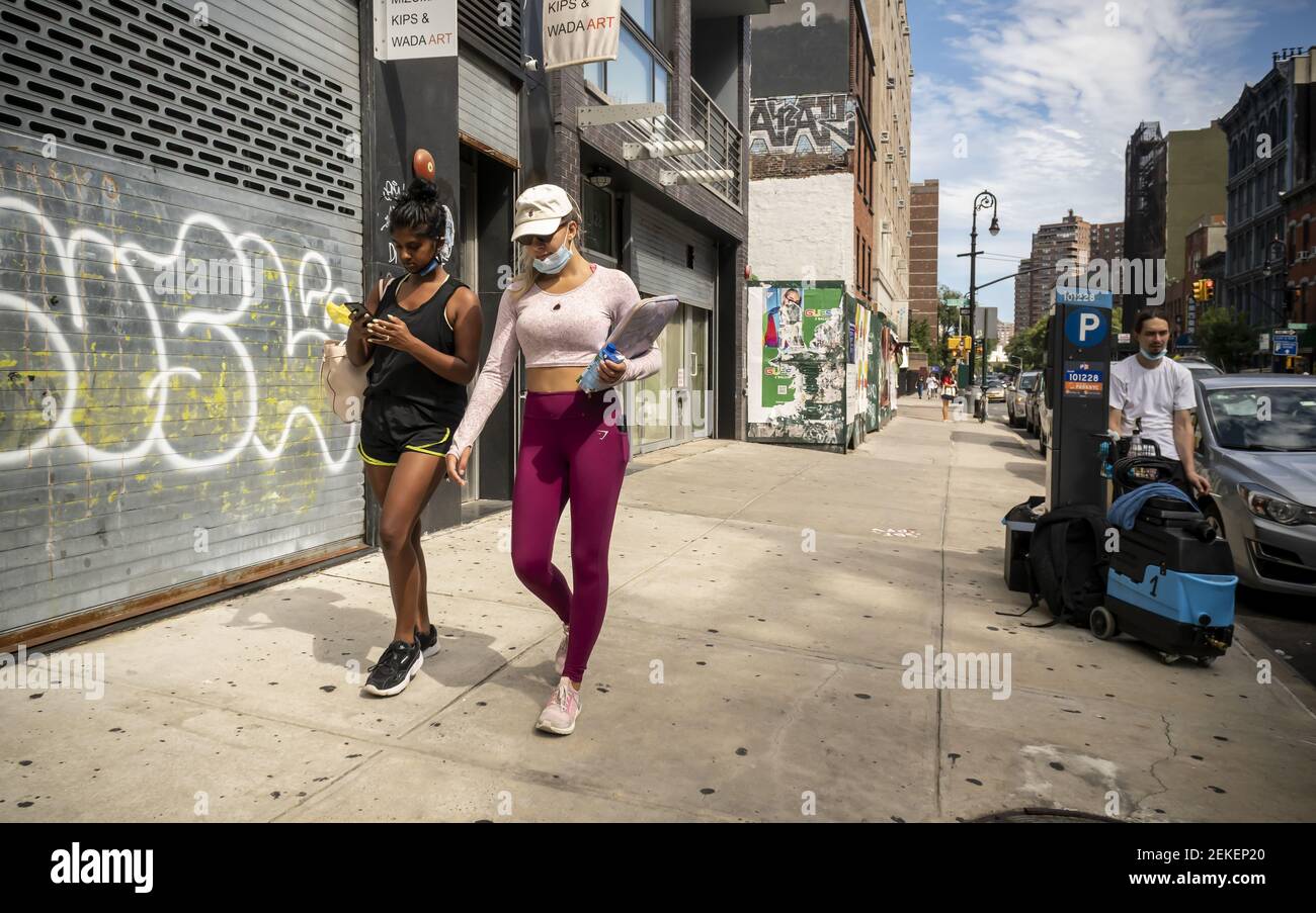 The Lower East Side neighborhood in New York on Sunday, August 23, 2020 ...