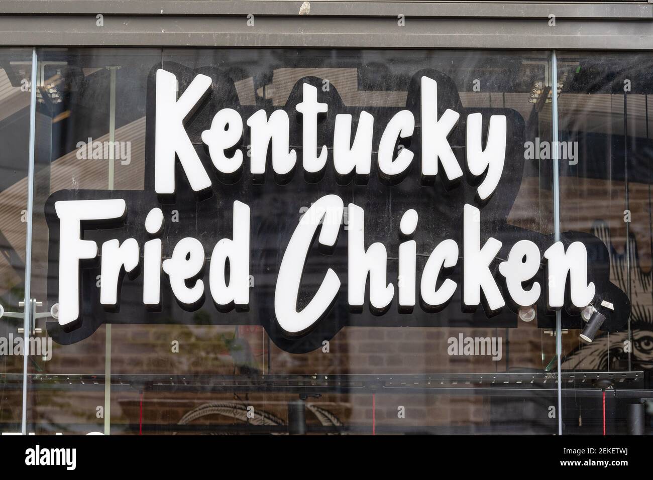 American fast food chicken restaurant chain Kentucky Fried Chicken (KFC ...