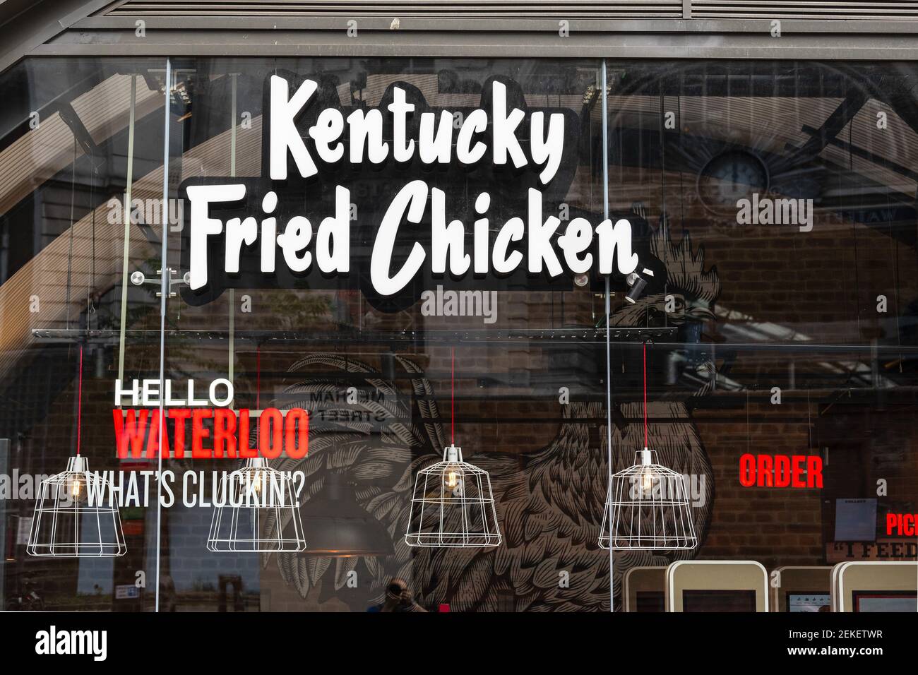 American fast food chicken restaurant chain Kentucky Fried Chicken (KFC ...