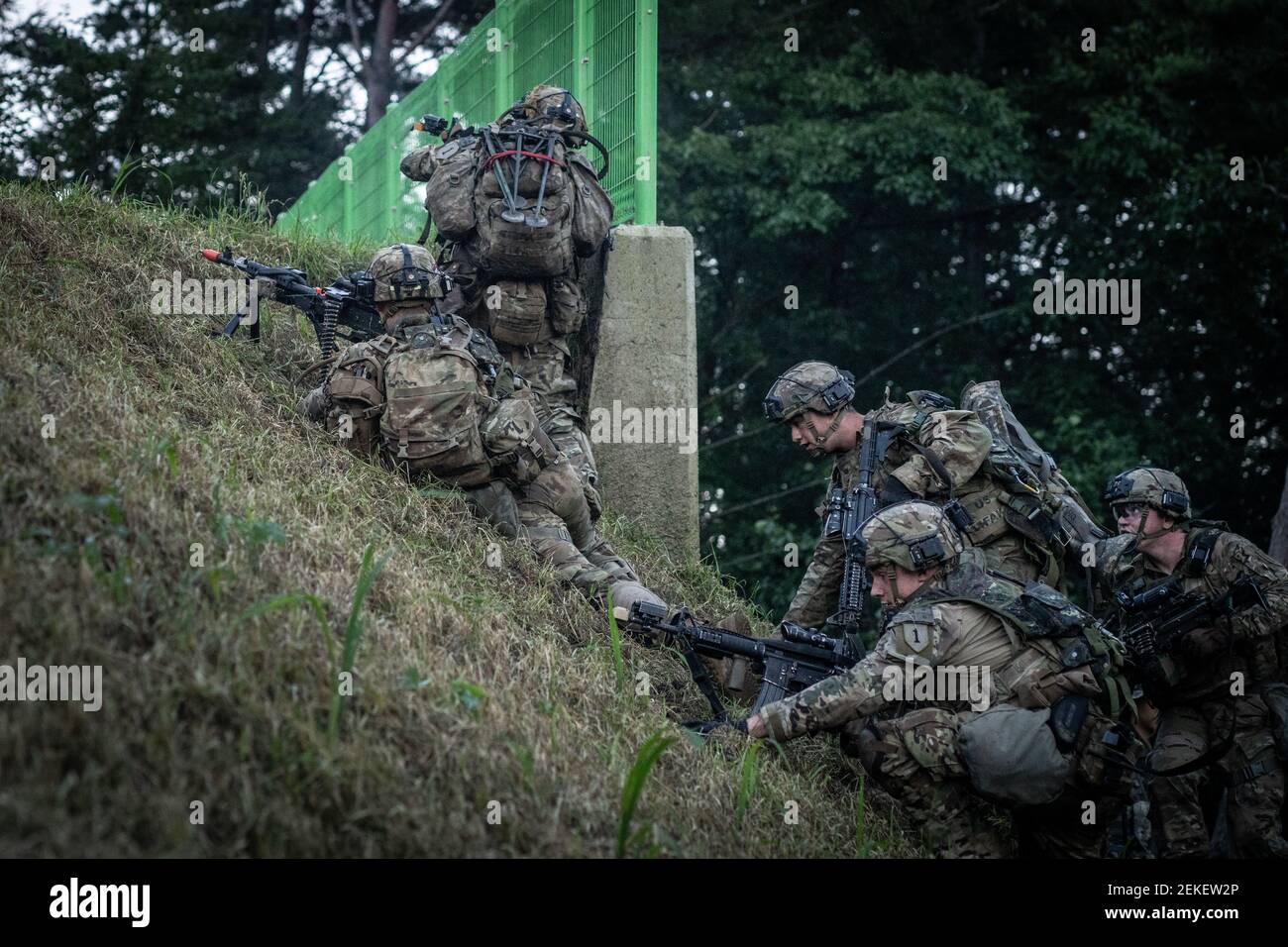 Inje, South Korea - 19 August 2020 : US Army and ROK (Republic of Korea ...