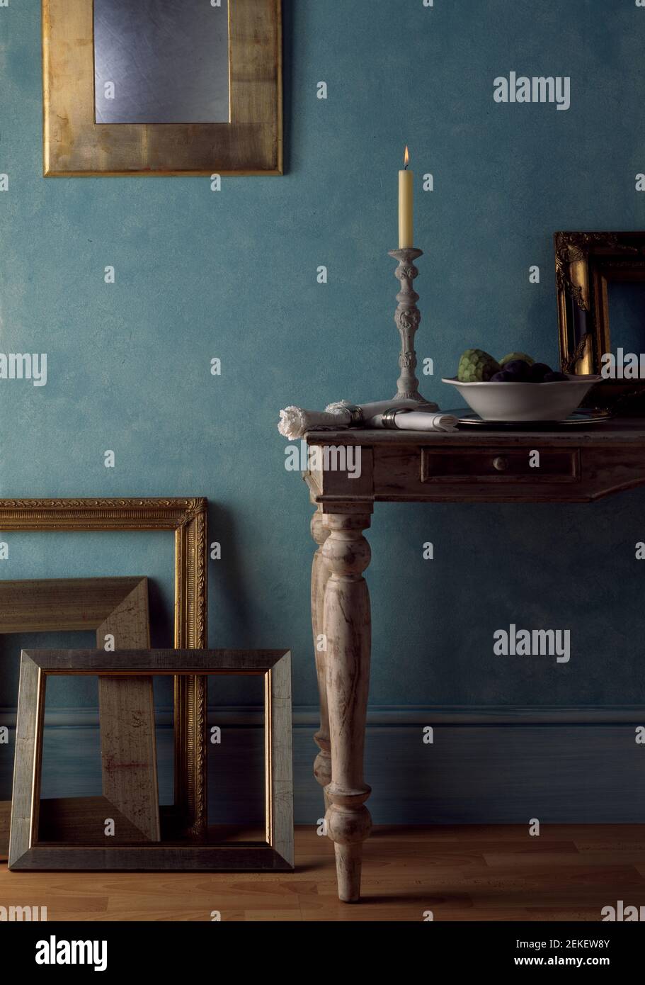 Wooden side table hi-res stock photography and images - Alamy