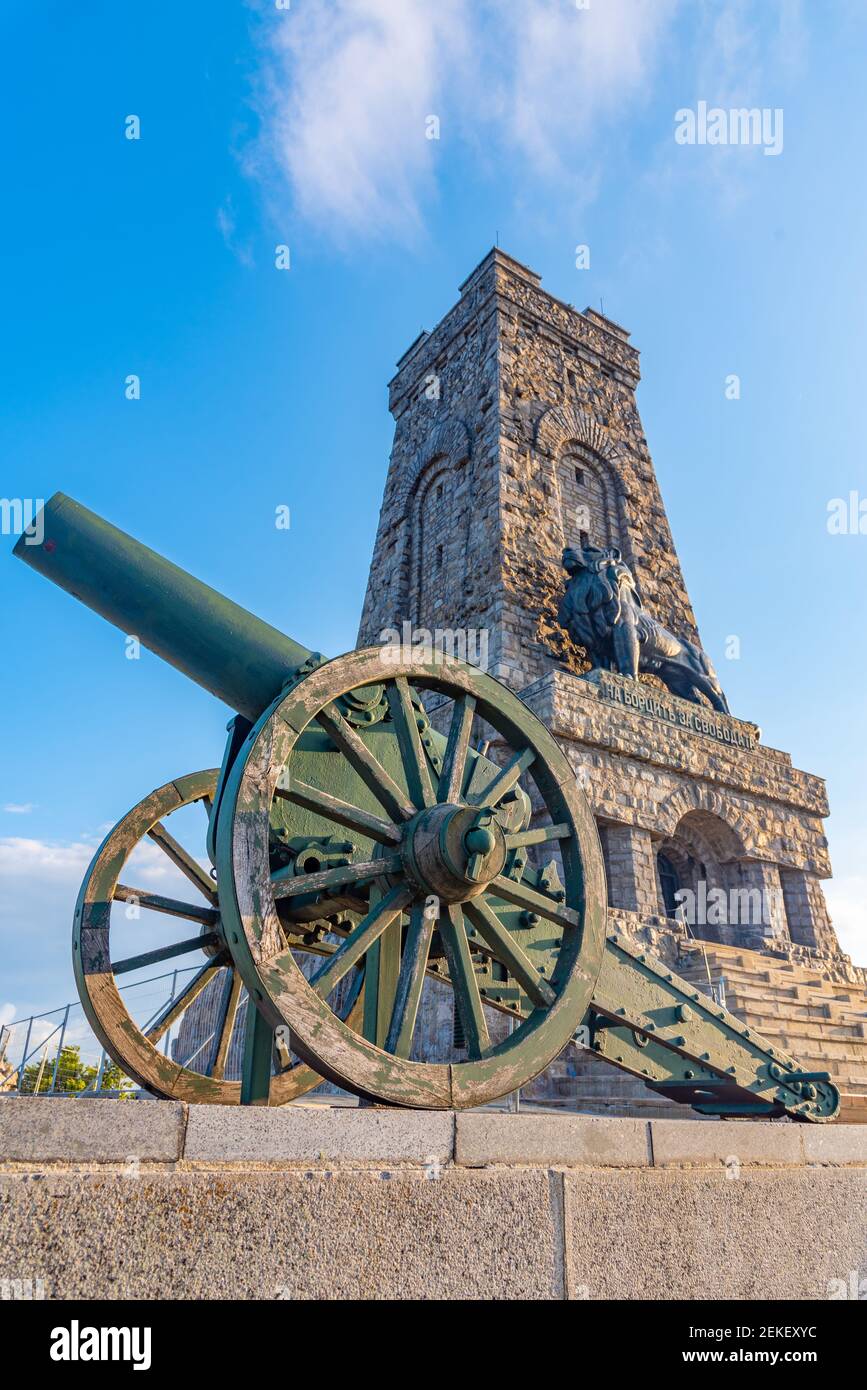 Monument to Freedom commemorating battle at Shipka pass in 1877-1878 in ...