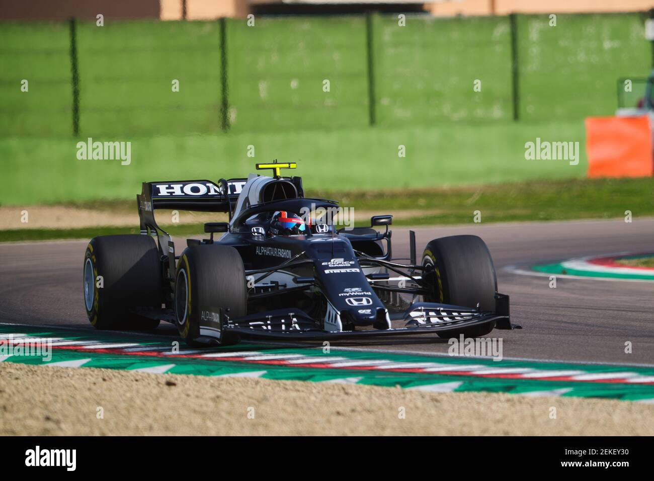 #22 Yuki Tsunoda - AlphaTauri during 2021 F1 team Alphatauri testing ...