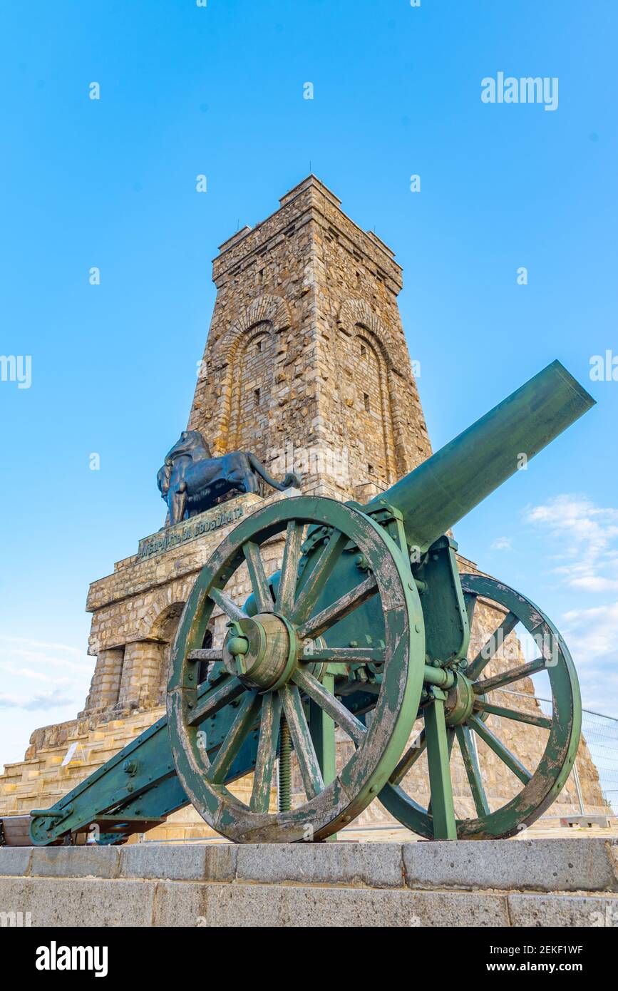 Monument to Freedom commemorating battle at Shipka pass in 1877-1878 in ...