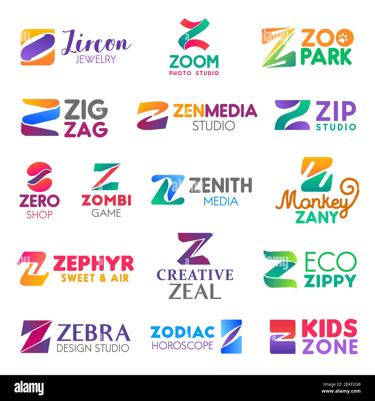 Corporate identity letter Z business icons. Vector jewelry and ...