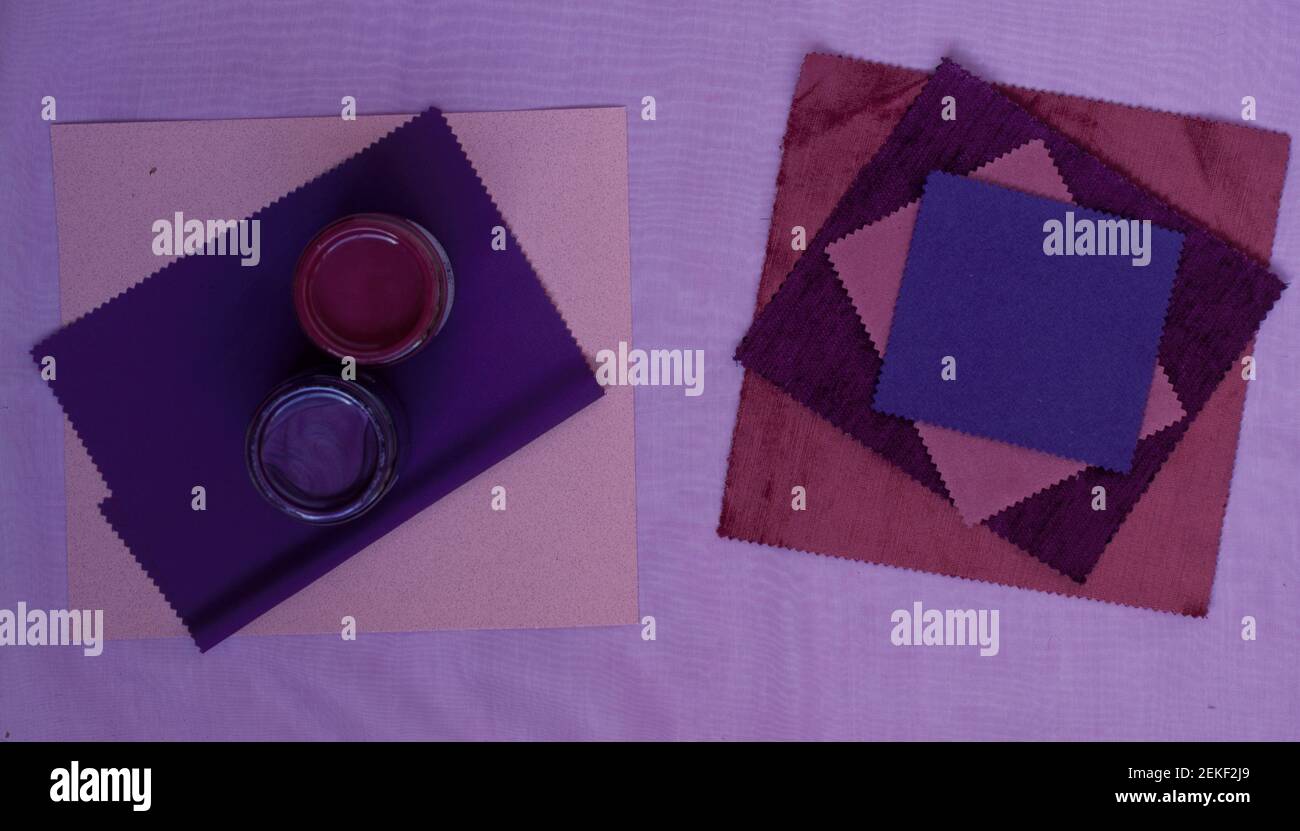 Samples of materials for craft or diy projects Stock Photo - Alamy