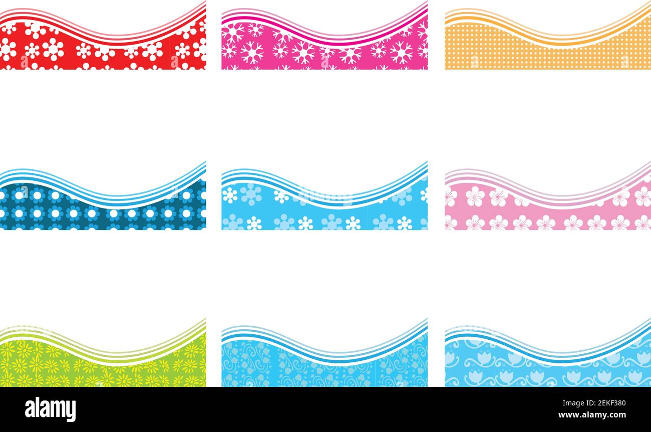 vector pattern design background set Stock Vector Image & Art - Alamy