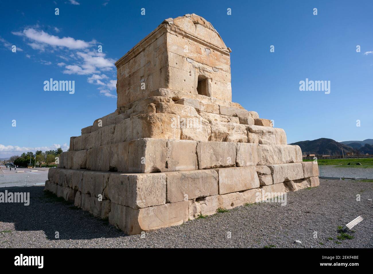 Tomb of Cyrus the Great, Fars Province, Iran, on a hot sunny day ...