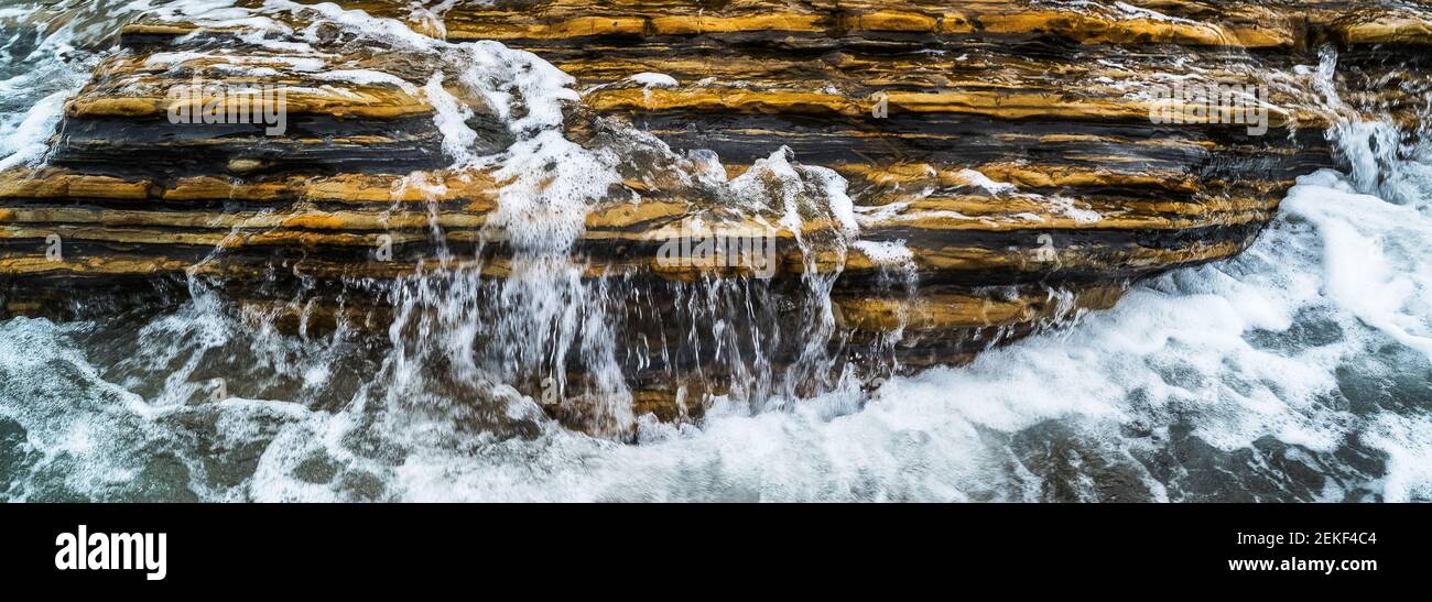 Surf on rocky seacoast, Point Lobos State Natural Reserve, Carmel ...