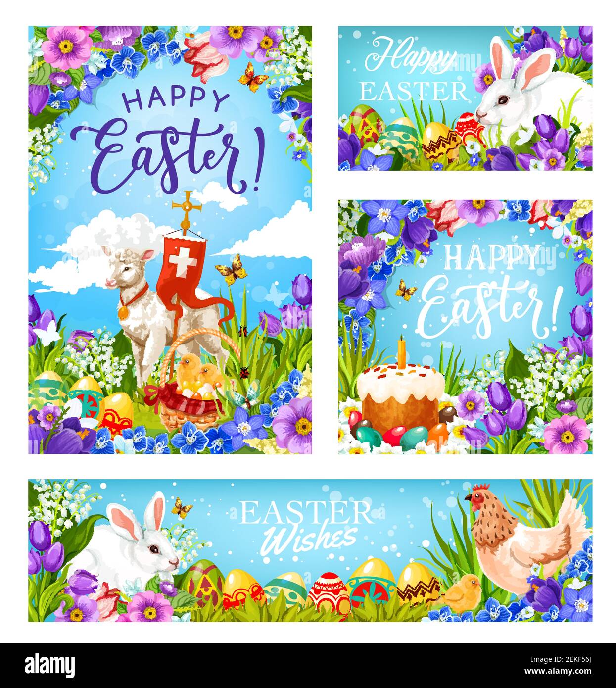 Paschal lamb vector vectors hi-res stock photography and images - Alamy