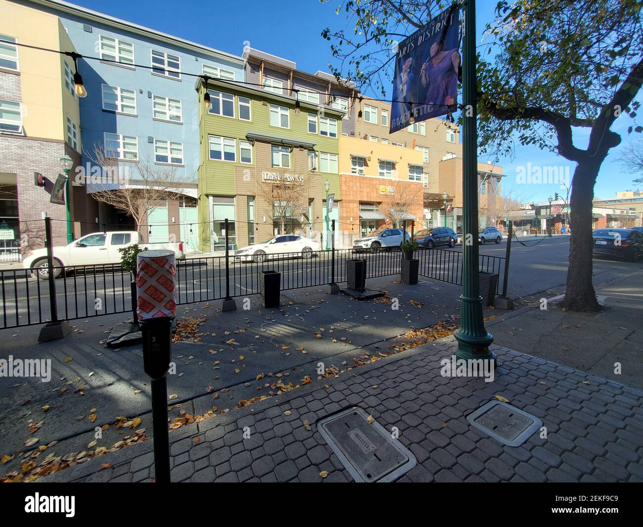 Photograph of a row of buildings in Bonanza Street in Walnut Creek ...