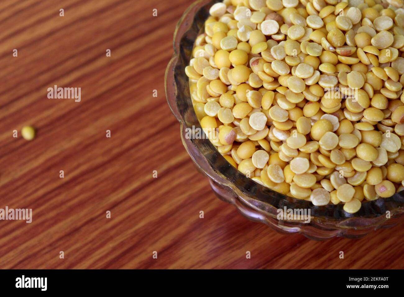 split pigeon peas ( Arhar Dal ) Organic Toor Dal in Bowl, Selective ...