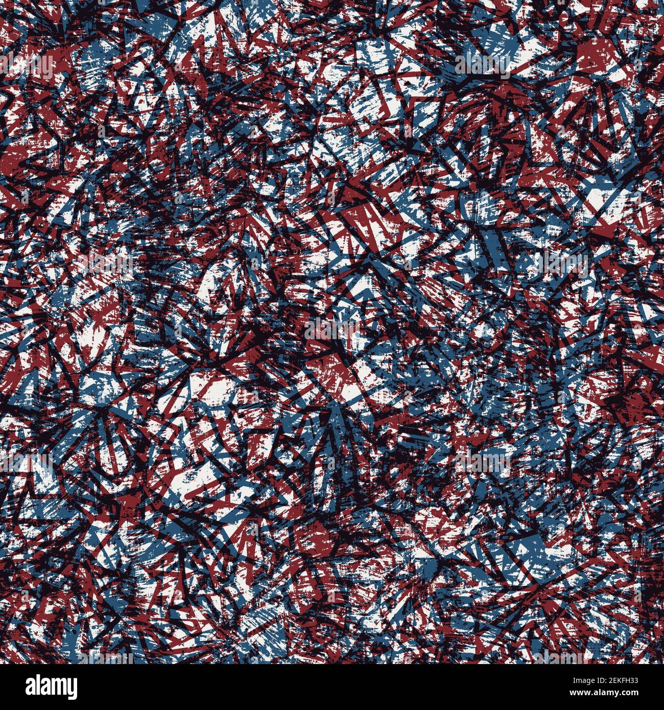 Seamless texture pattern in red blue black white Stock Photo - Alamy