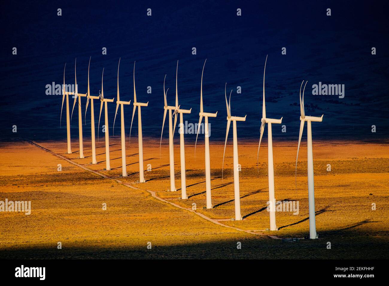 Wind Turbines, Great Basin National Park, Nevada, USA Stock Photo - Alamy