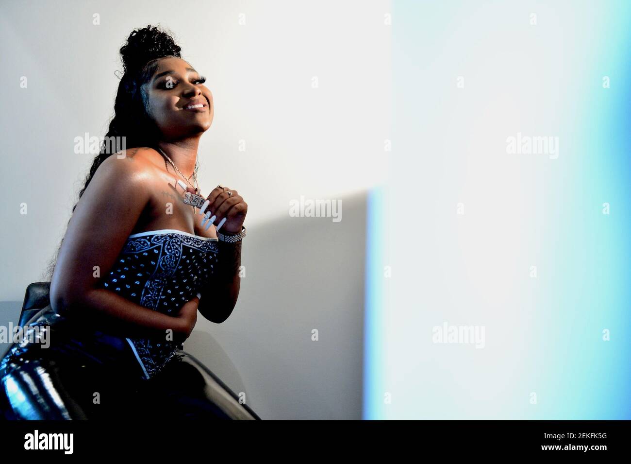 Recording artist Erica Banks poses for portrait during a photo session ...