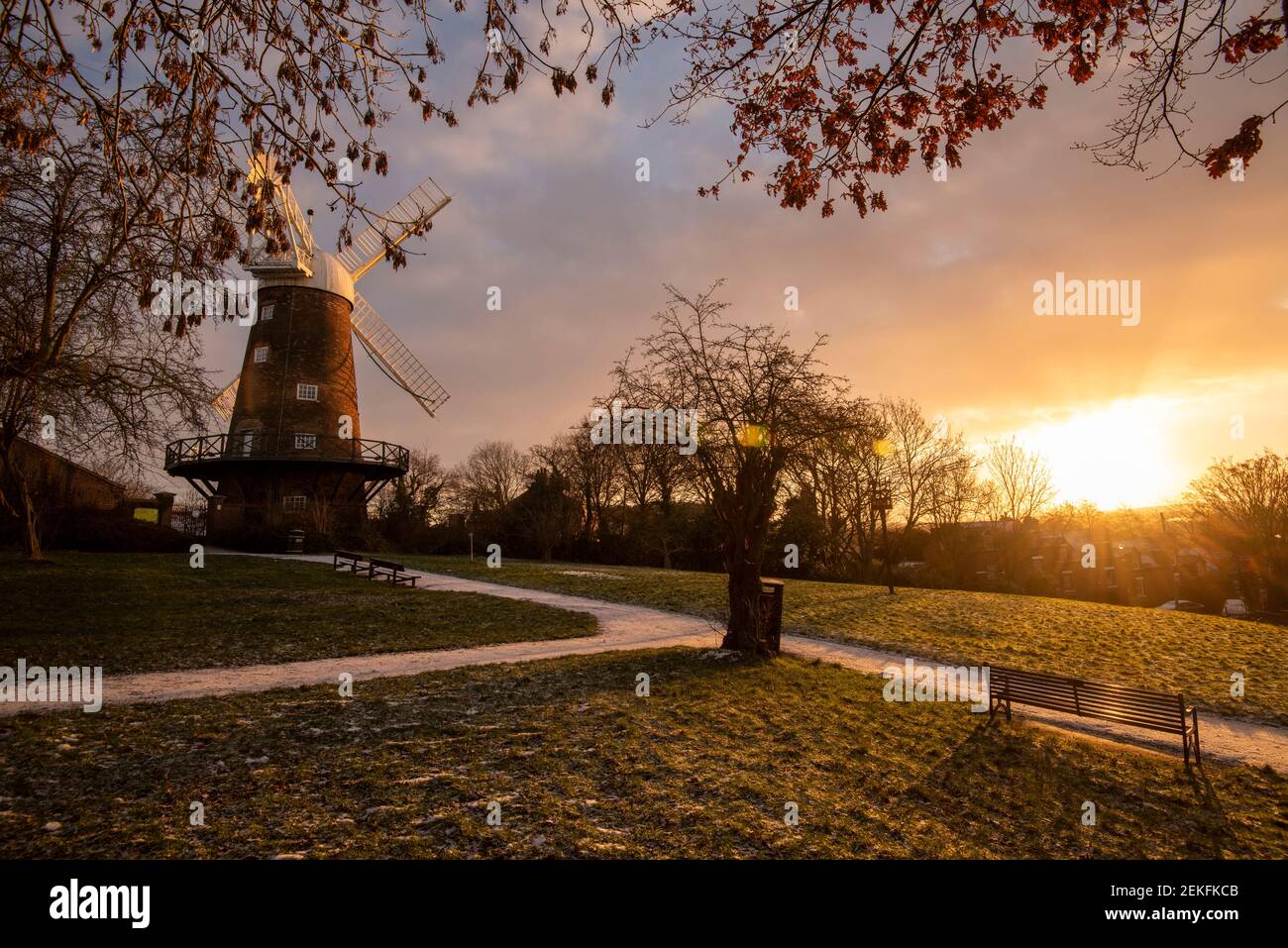 Winter sunrise at Green's Windmill and Science Centre, Sneinton ...