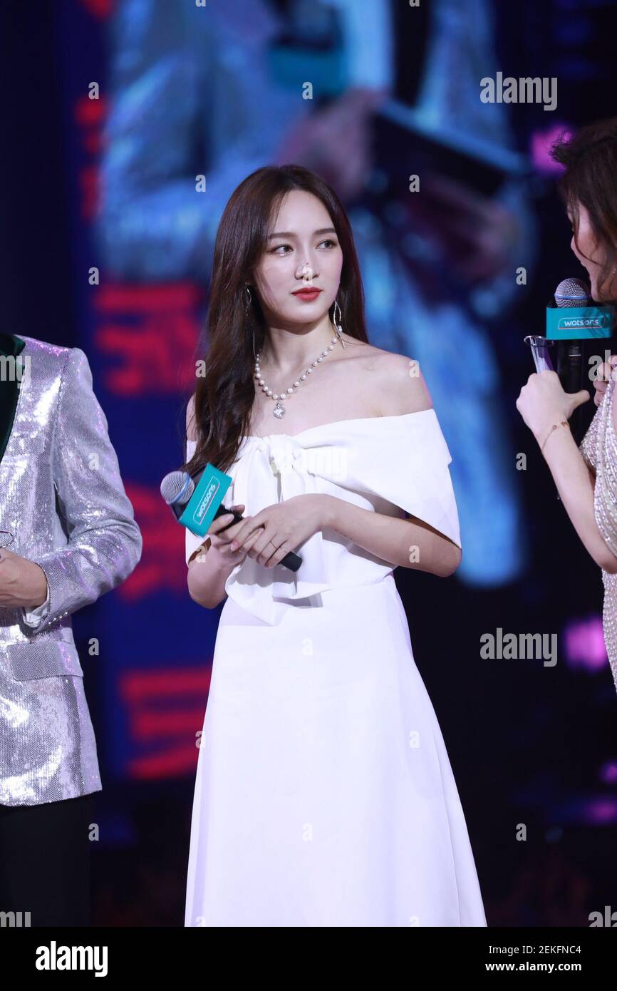 Chinese singer and dance Meng Jia attends Watsons brand promotional ...