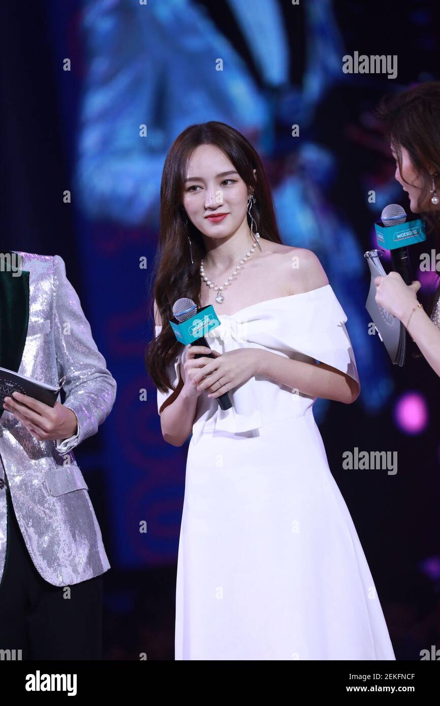 Chinese singer and dance Meng Jia attends Watsons brand promotional ...