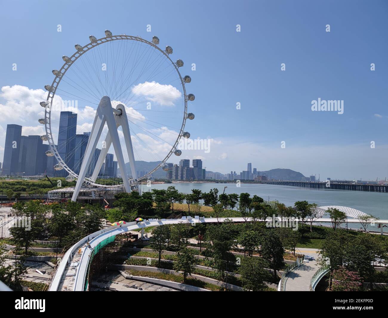 The light of the Bay Area, a ferris wheel erected at the Bao¡¯an ...