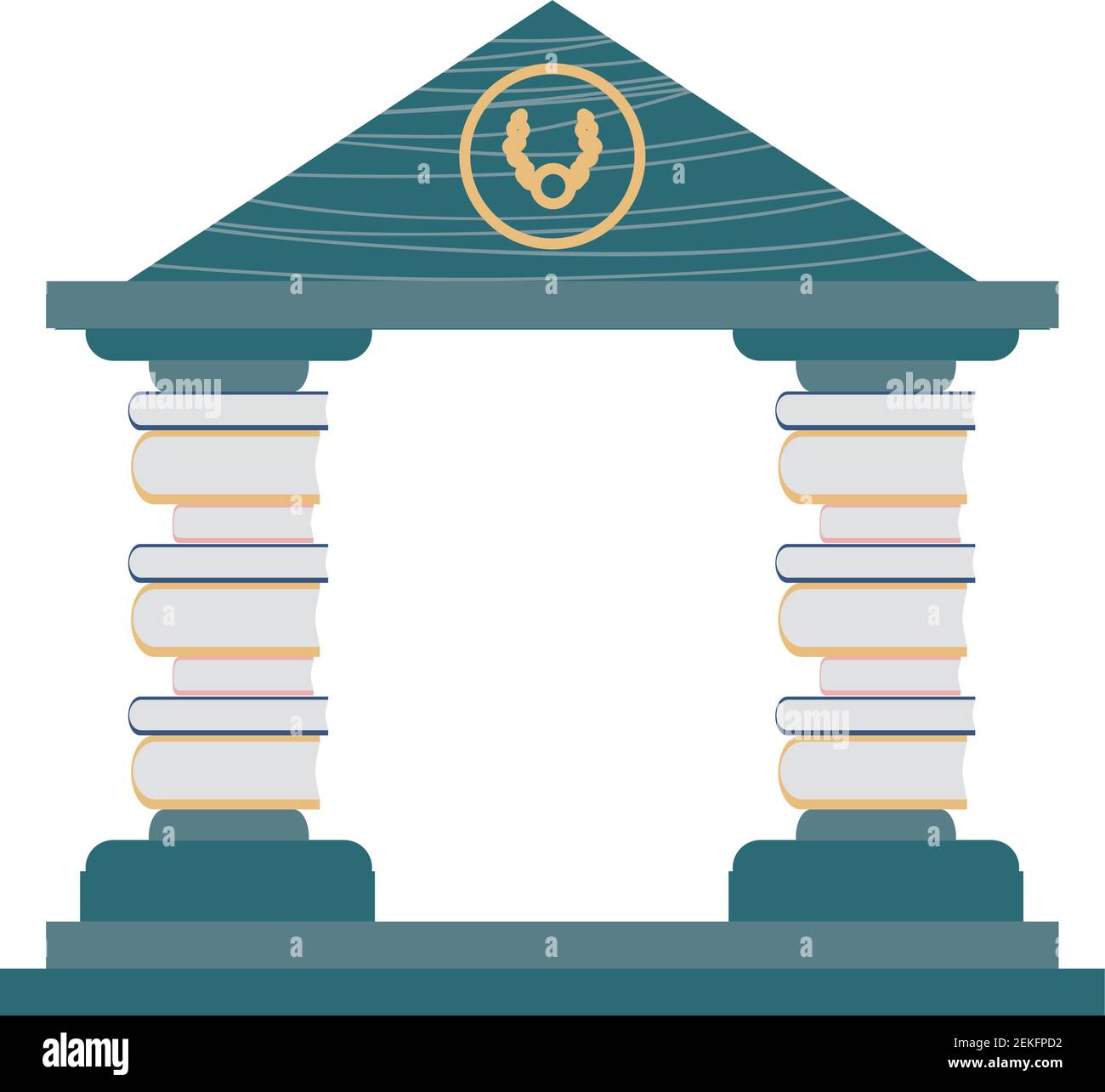 library books literature education read and learn vector illustration ...