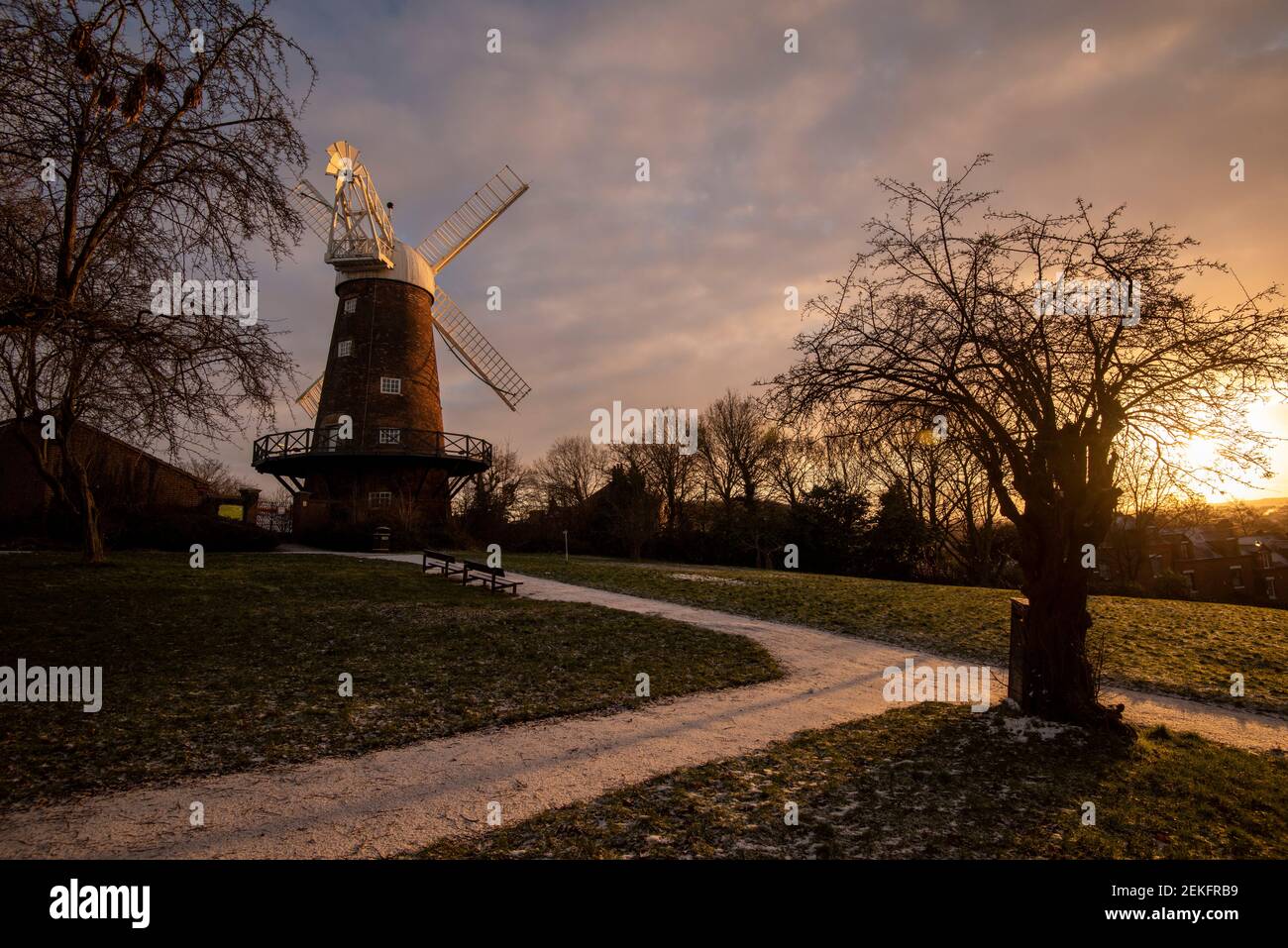 Winter sunrise at Green's Windmill and Science Centre, Sneinton ...