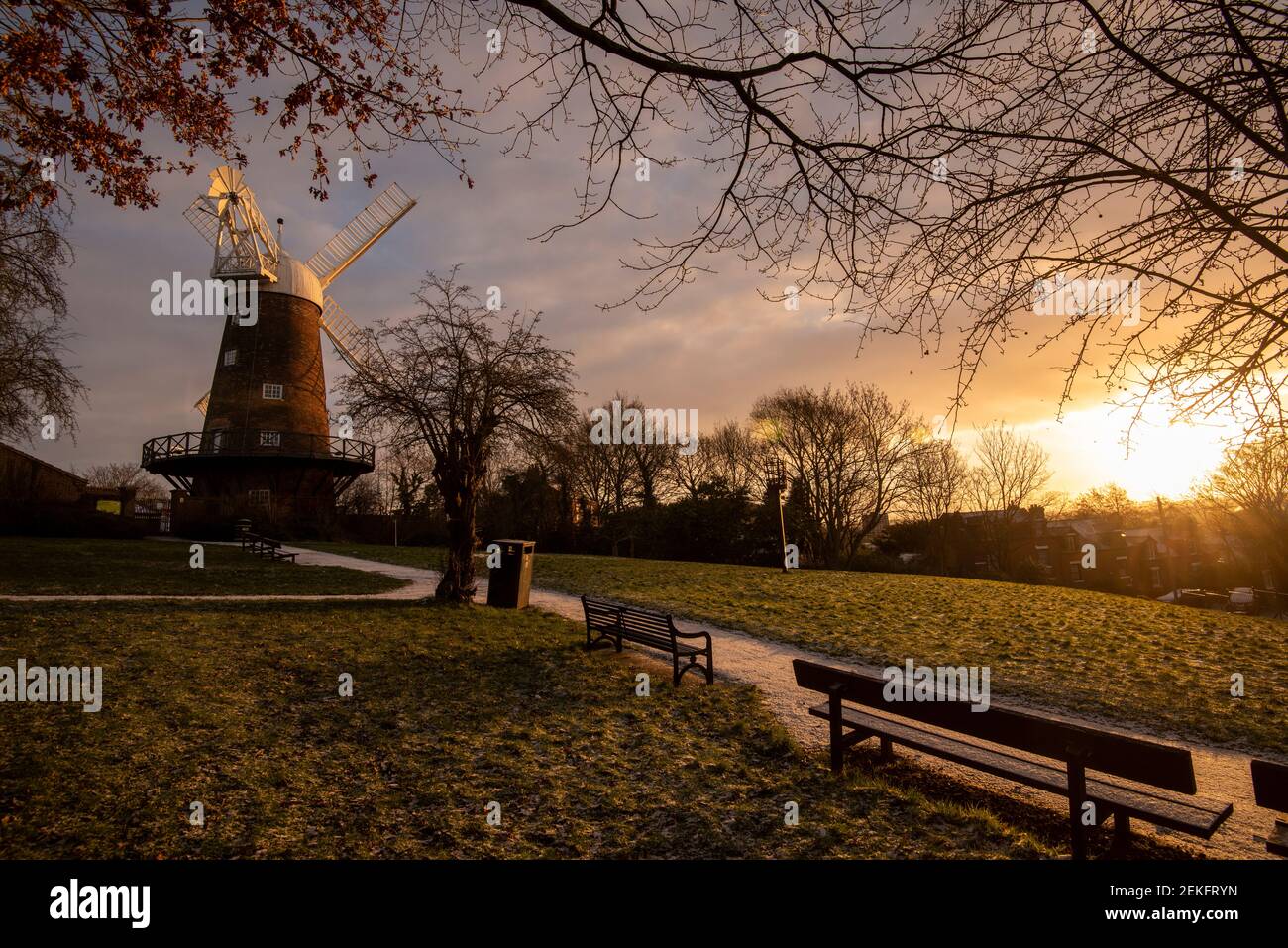 Winter sunrise at Green's Windmill and Science Centre, Sneinton ...