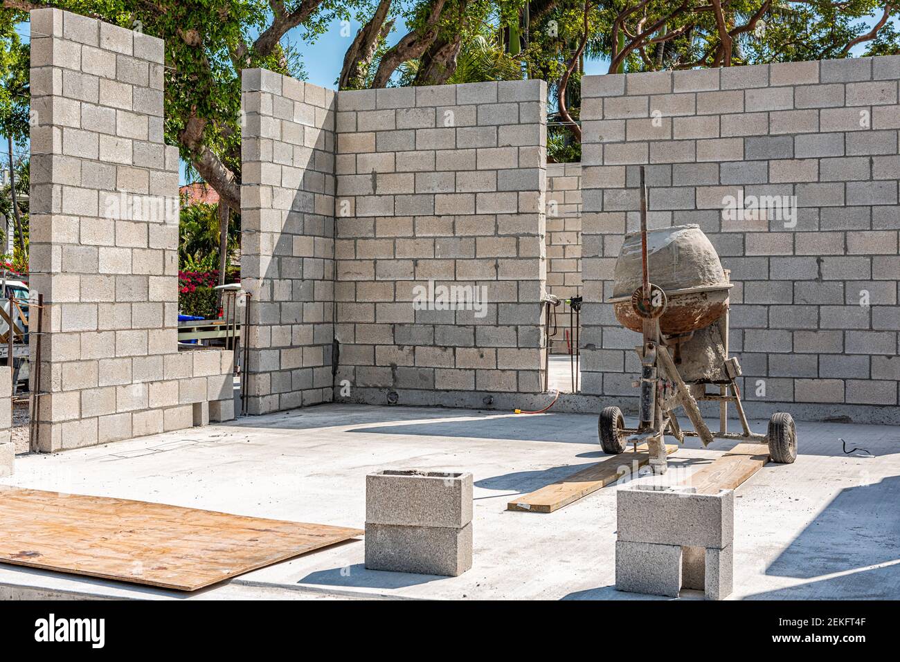 Residential Wall Construction In Florida