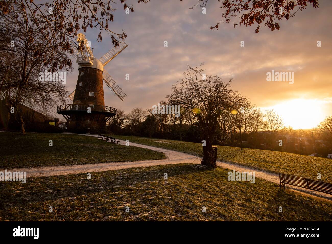 Winter sunrise at Green's Windmill and Science Centre, Sneinton ...