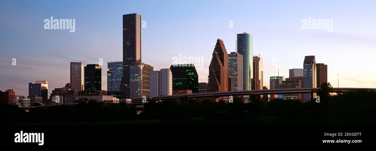 Houston at sunset hi-res stock photography and images - Alamy