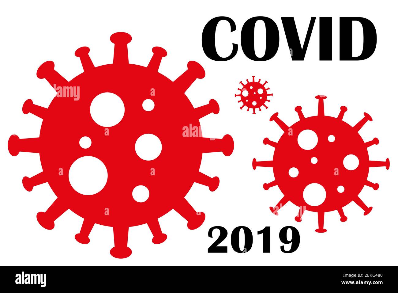 Dangerous virus icon illustration. Crown virus warning sign logo ...